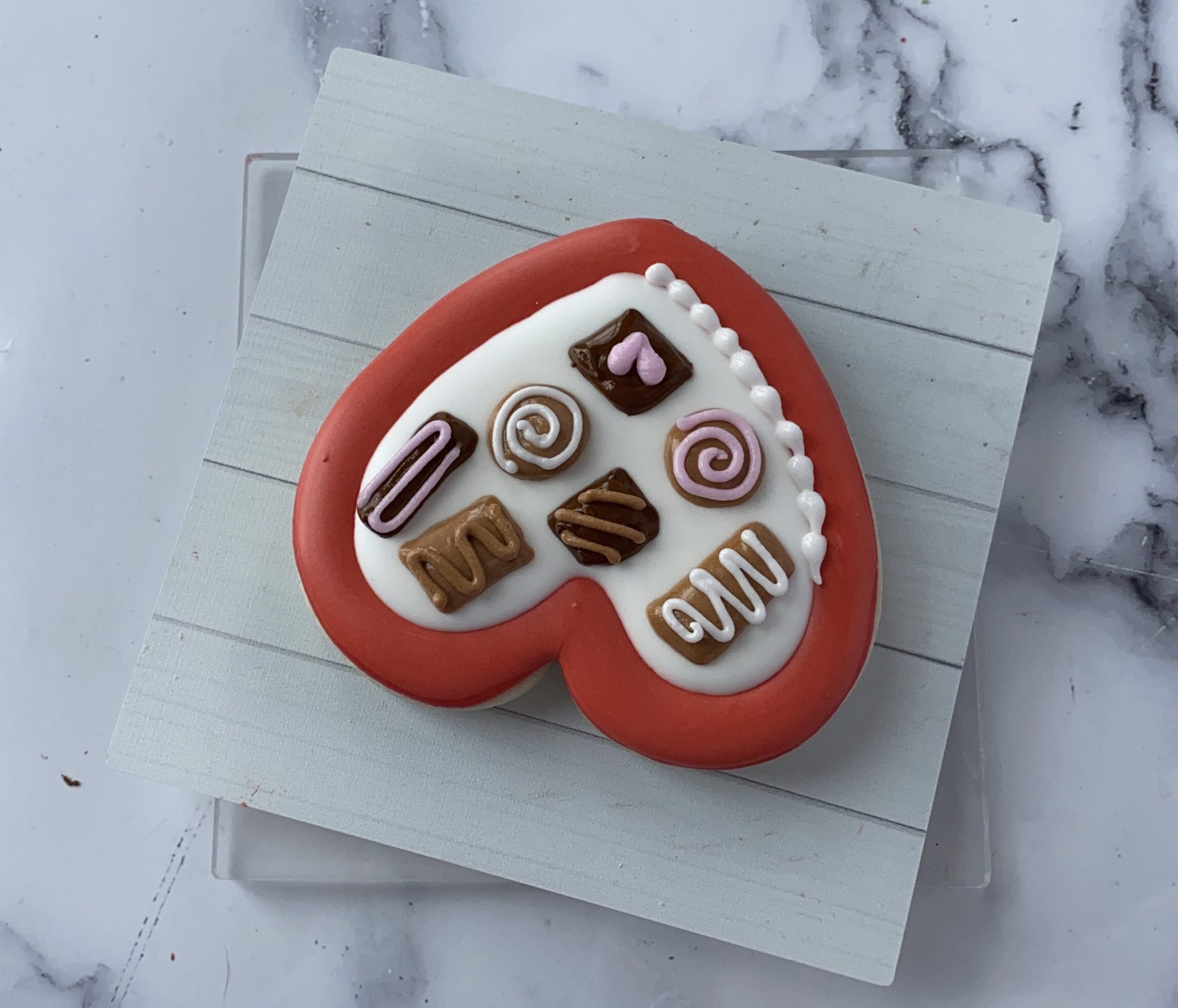 How to make a Valentine’s Box of Chocolate Cookie - Summer's Sweet Shoppe