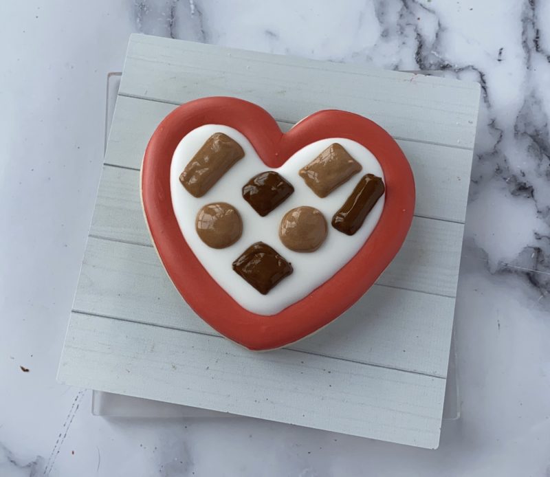 How to make a Valentine’s Box of Chocolate Cookie - Summer's Sweet Shoppe