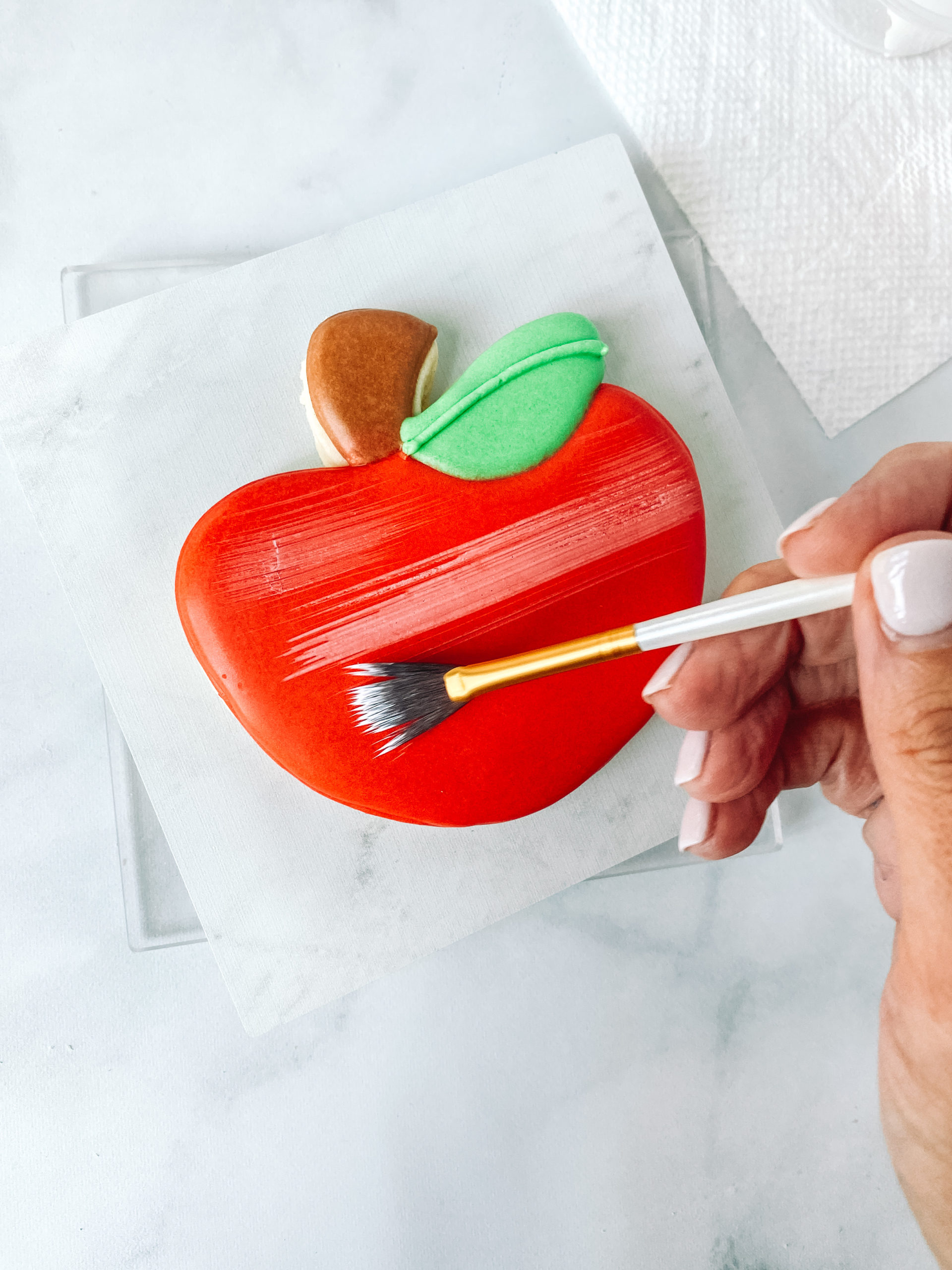 How to Decorate Fall Apple Cookies - Summer's Sweet Shoppe
