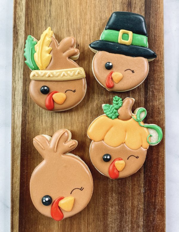 How to make Thanksgiving Turkey Cookies - Summer's Sweet Shoppe