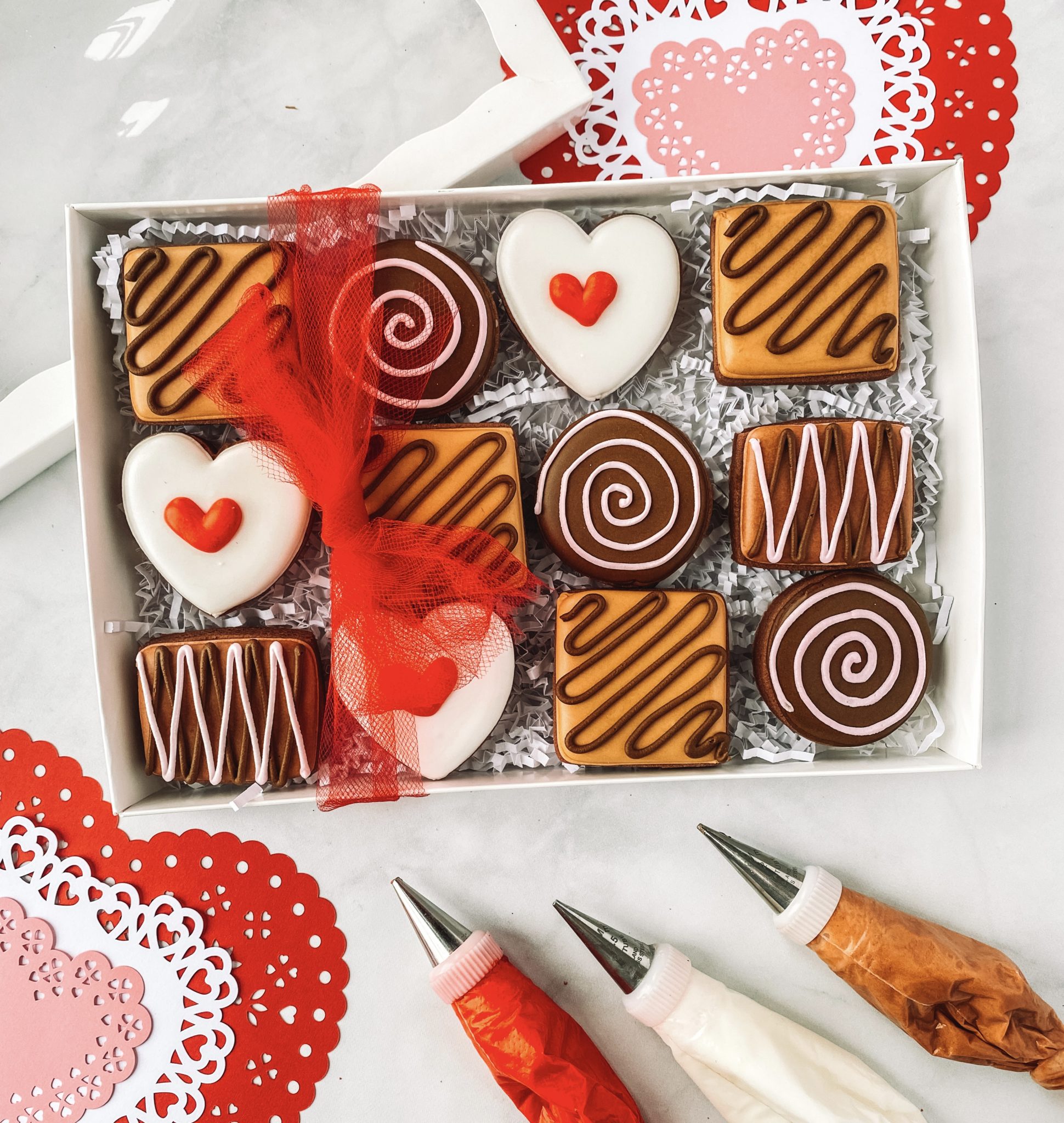 How to decorate Box of Chocolates Cookies for Valentine's Day - Summer ...