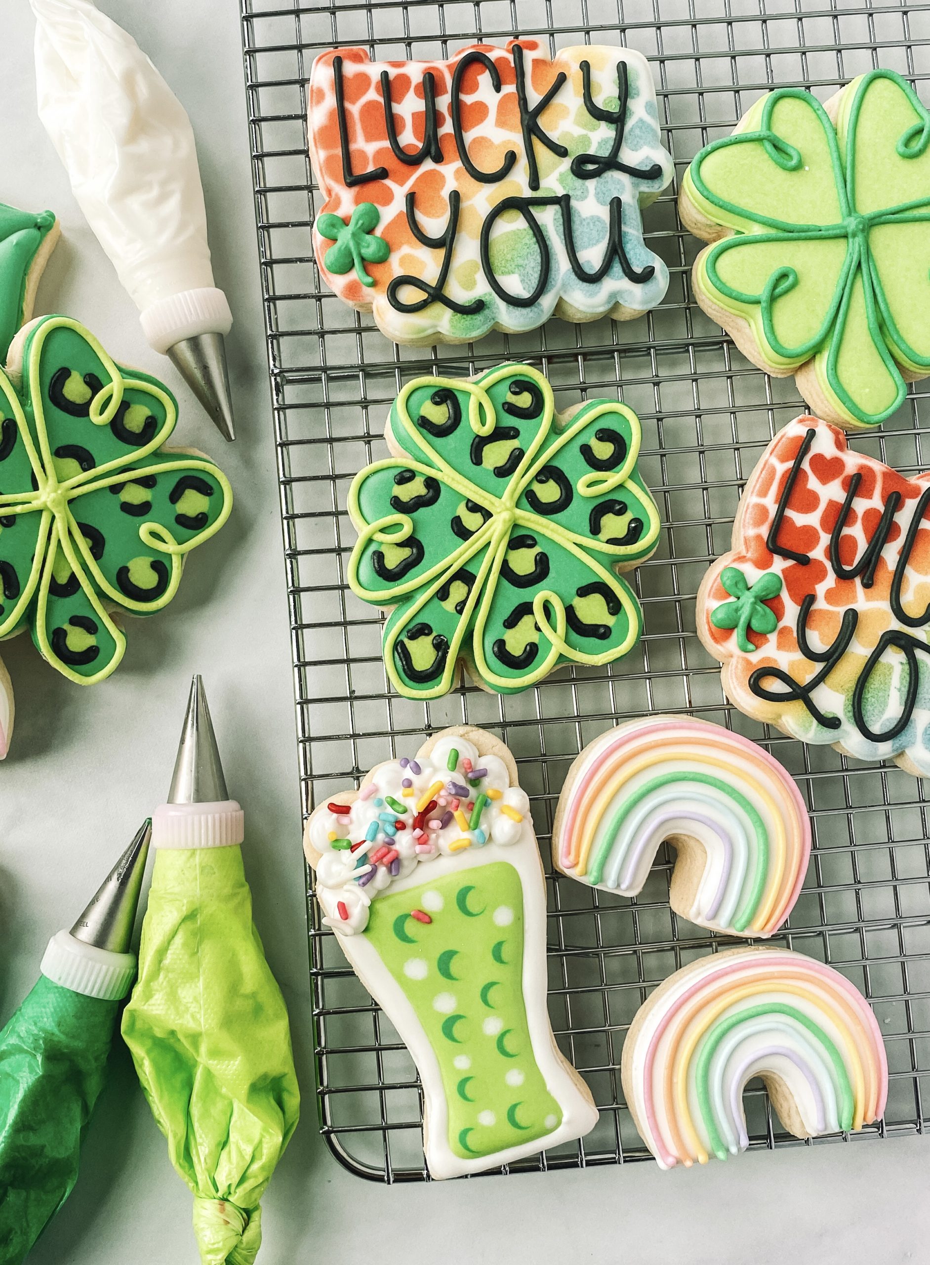 How to Make Colorful St. Paddy's Day Cookies - Summer's Sweet Shoppe