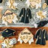 How to make Gold Graduation Cookies - Summer's Sweet Shoppe