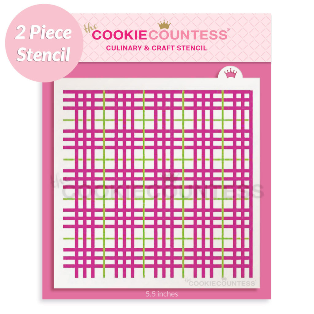 2 Piece Plaid Stencil - Summer's Sweet Shoppe