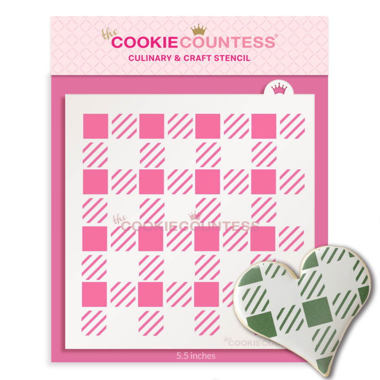 2 Piece Plaid Stencil - Summer's Sweet Shoppe