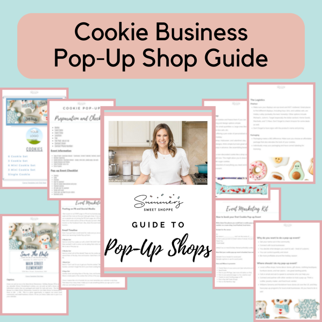 Cookie Business Pop-Up Shop Tips - Summer's Sweet Shoppe